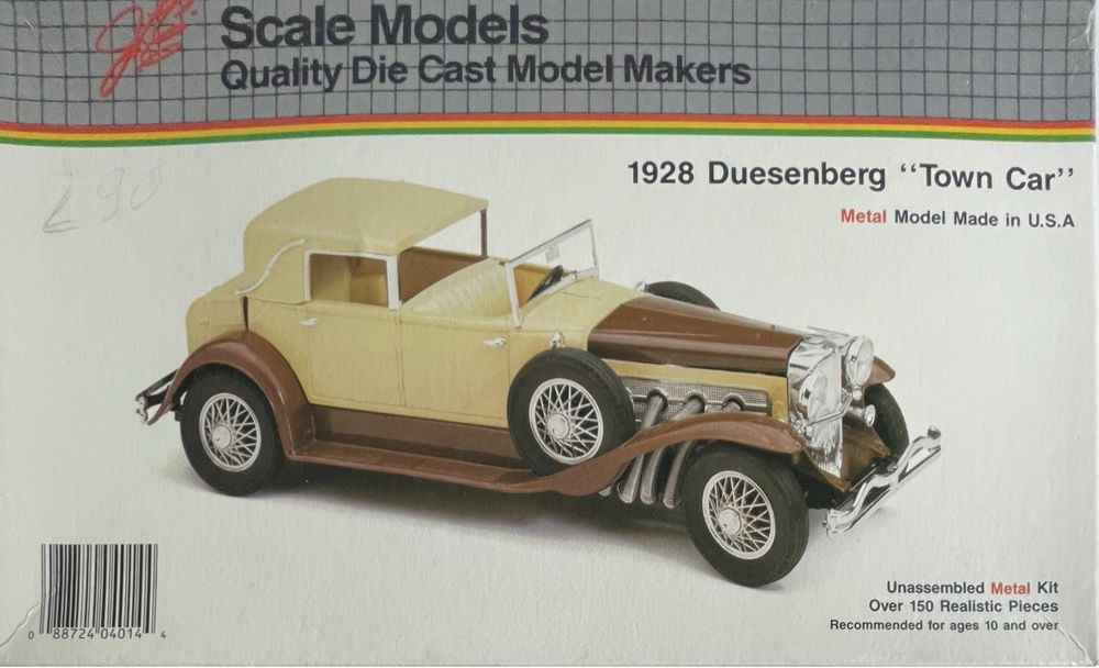 Scale Models 1928 Duesenberg Quality die Cast model metal (Neu (gemäss ...