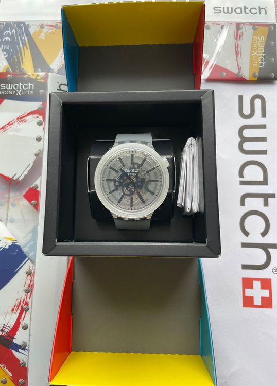 Swatch Uhr Big Bold Light Grey | Kaufen auf Ricardo