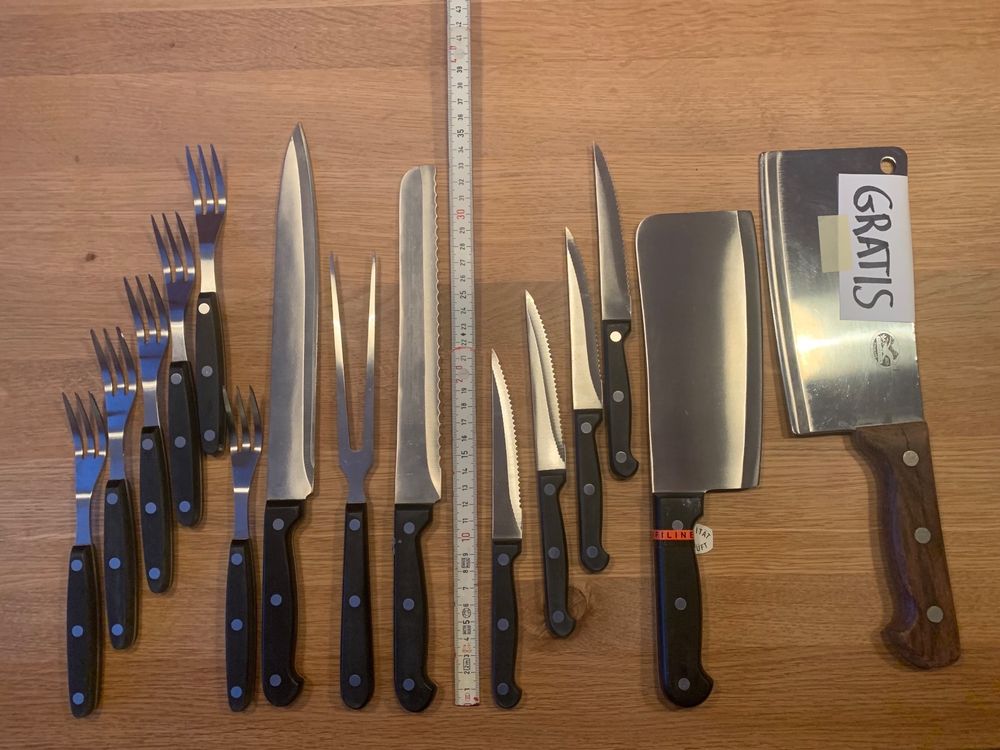 Hackmesser, Fleischmesser, Brotmesser und Co (Gebraucht) in Breil ...