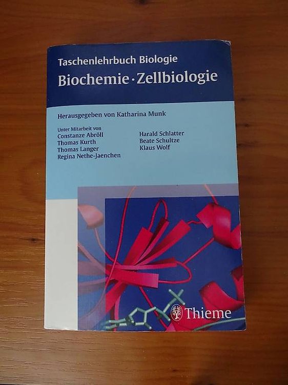 Taschenlehrbuch Biochemie und Zellbiologie (Gebraucht) in Glattpark ...