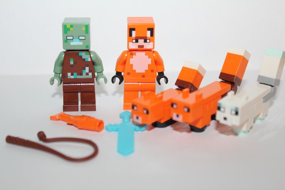 LEGO Minecraft Fox Skin/ Drowned Zombie Minifigur min088/110 | Kaufen ...