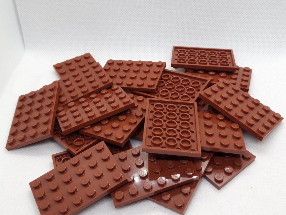 Lego 20 Stk. Plate 4x6 reddish brown (new) | Kaufen auf Ricardo
