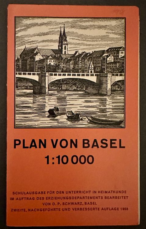 Plan von Basel 1: 10 000 / 1958 | Kaufen auf Ricardo