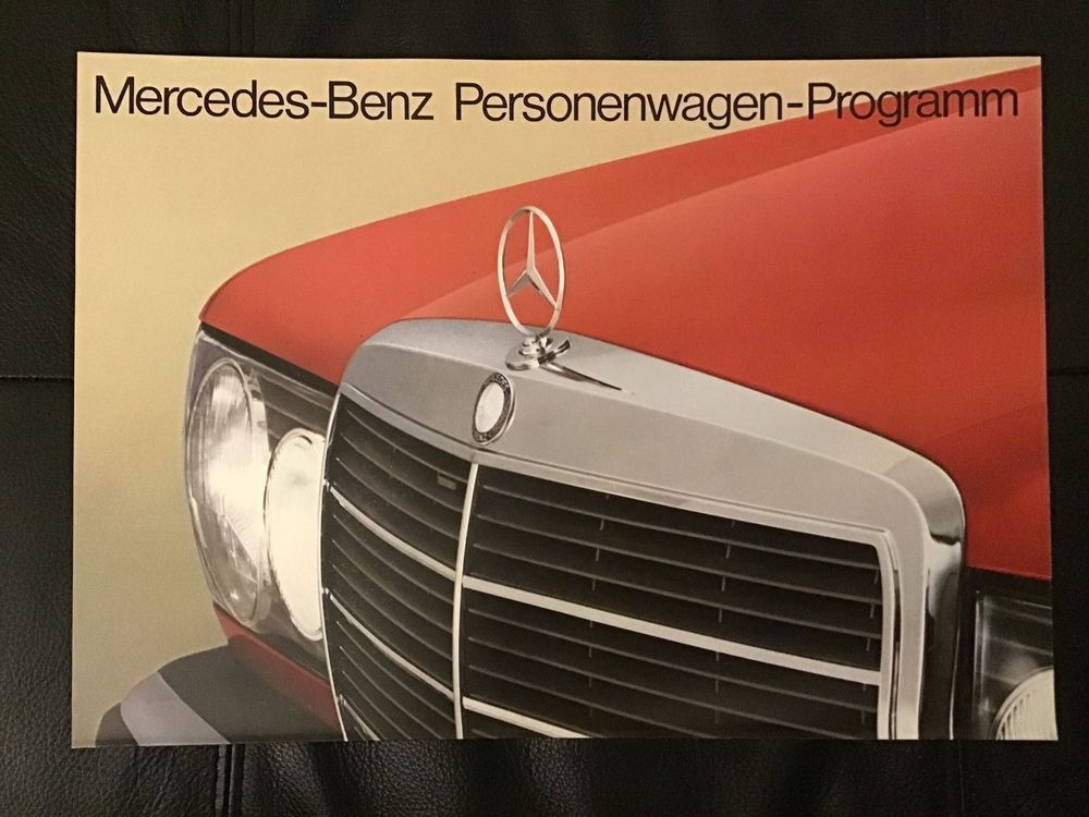 Mercedes-Benz Programm Posterprospekt 1976 (Gebraucht) in Scherzingen ...
