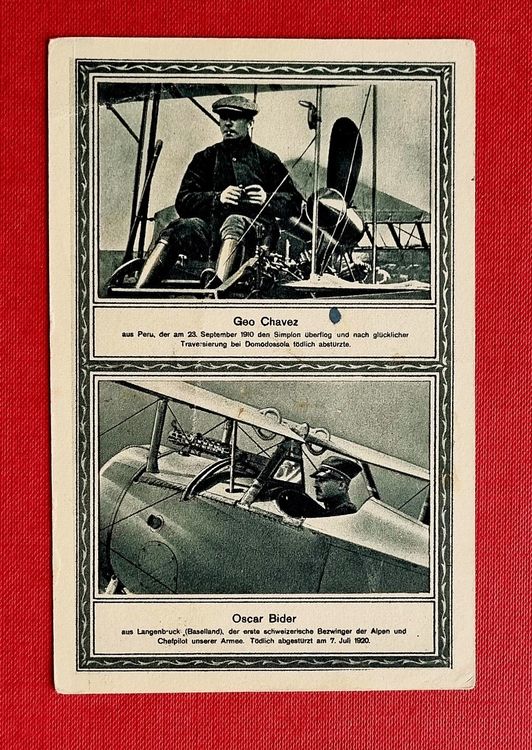 Aviatik - Bider - Chavez - Flugmeeting Zürich - 1922 | Kaufen auf Ricardo