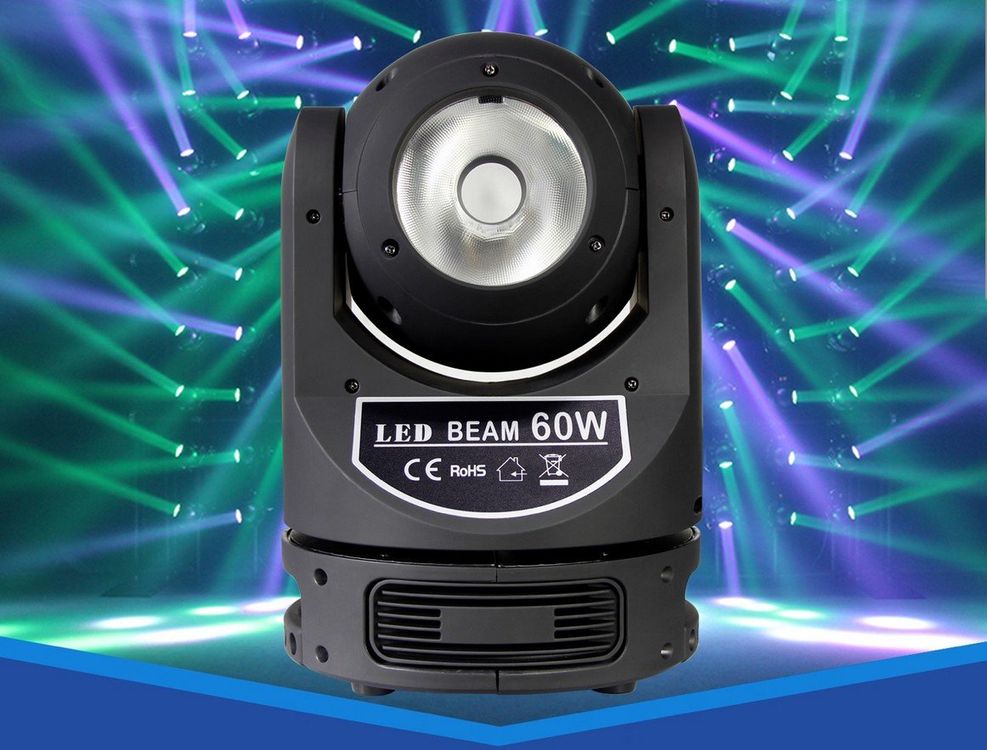 MovingHead 60W LED DMX Lichteffekt BEAM RGBW 8Stk. NEU 🕺🎉 (Neu und ...