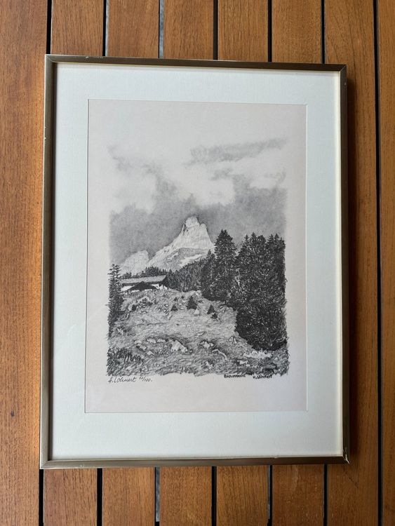 Braunwald Kanton Glarus / Lithografie von Hans Löhnert (Gebraucht) in Zürich für CHF 38.5 – mit ...