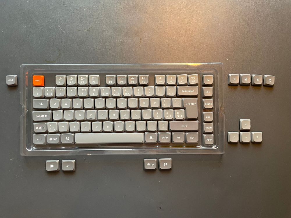 Keycaps für Keychron K1 Max (low profile) - ISO CH Layout (Neu (gemäss ...
