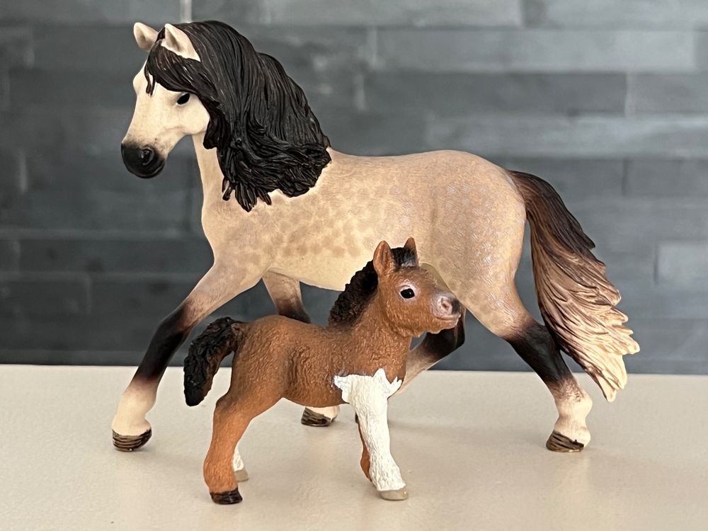 2x Schleich Tiere Pferd Pony Fohlen (Neu (gemäss Beschreibung)) in Büetigen für CHF 13 – mit ...