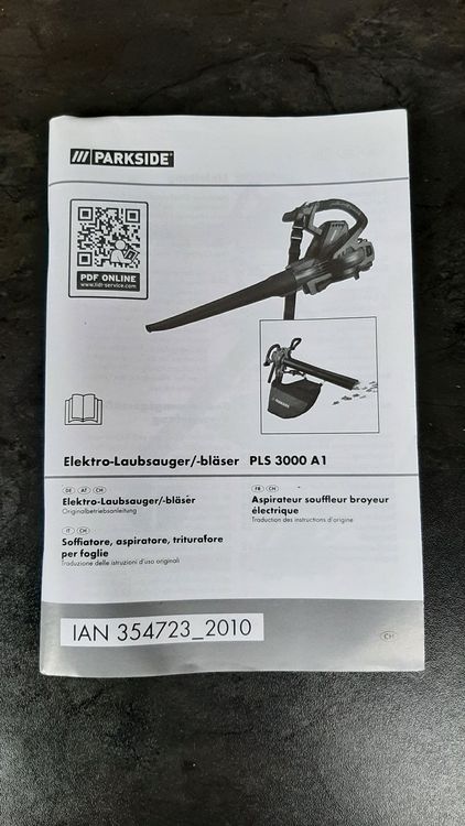 Elektro Laubsauger / Laubbläser Parkside PLS 3000 A1 (Neu (gemäss ...