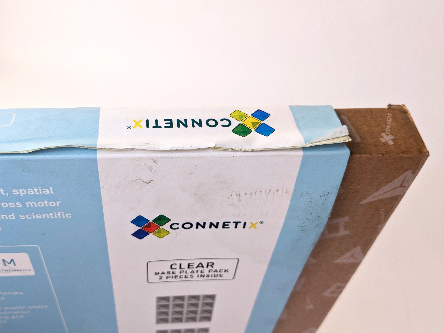 CONNETIX Magnetic Tiles Clear Base Plate 2 Pc (Neu (gemäss Beschreibung ...