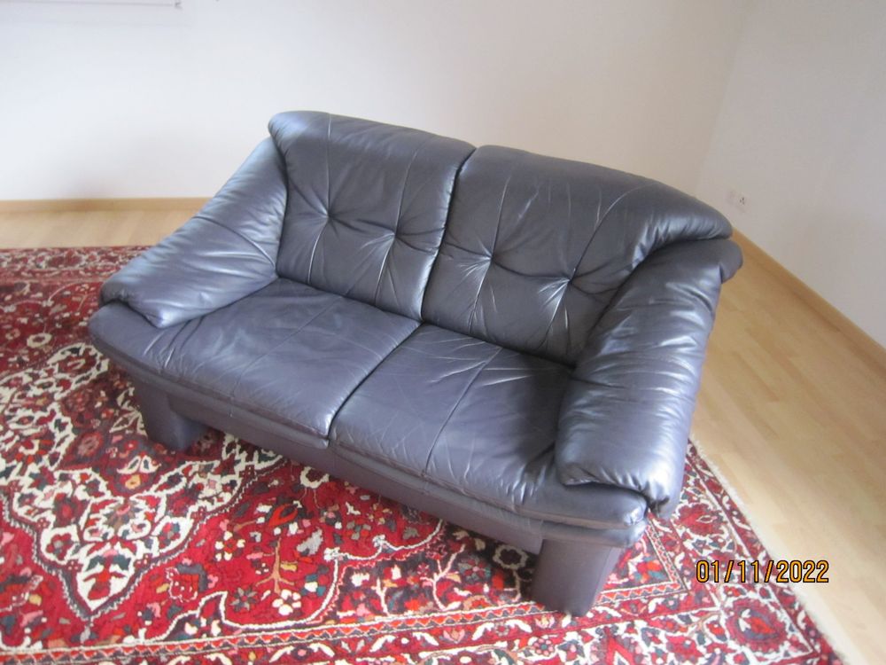 Zweier Echtleder-Sofa (Gebraucht) in Lengnau AG für CHF 120 – nur Abholung auf Ricardo kaufen