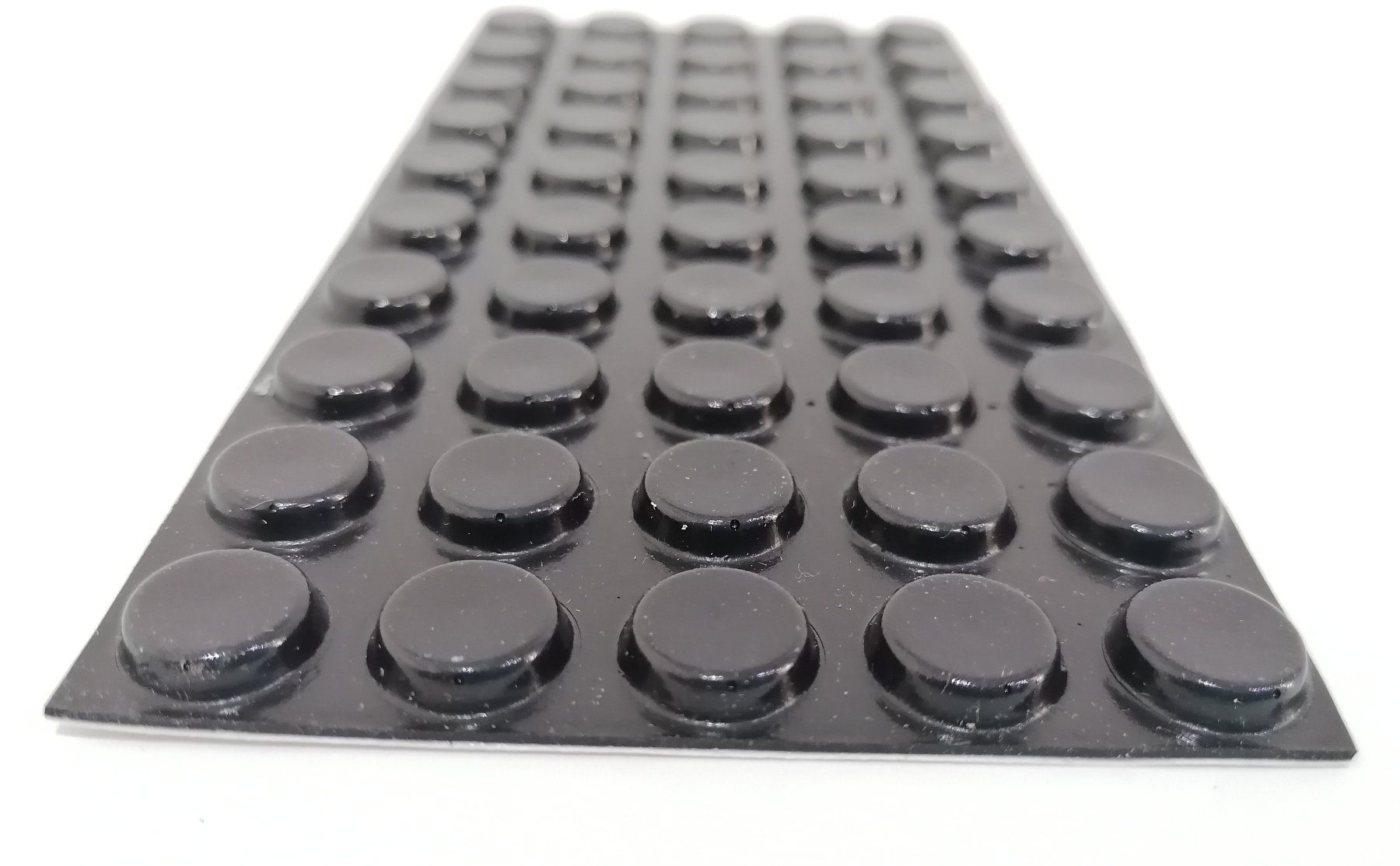 Gummi-Füsse Schwarz, D: 12.7mm, H: 3.5mm, 50 Stk - Fabrikneu (Neu und ...