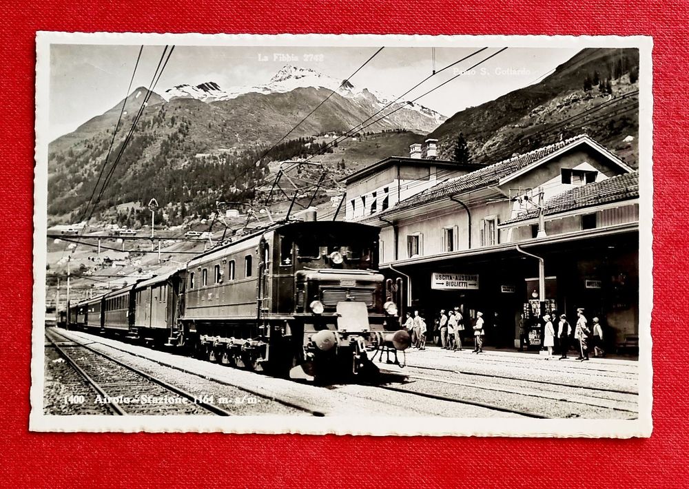 Airolo - Stazione - Bahnhof - Elektrische Gotthardbahn 1938 | Kaufen auf Ricardo