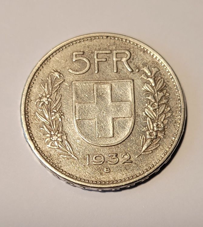 5 Franken 1932 | Kaufen auf Ricardo
