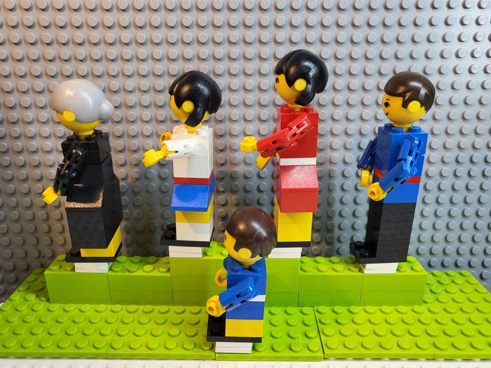 5 Lego-Figuren, Vintage 1974, die Familie aus dem Set 200 (Gebraucht ...
