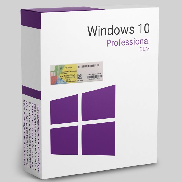 Windows 10 Pro OEM Sticker (Gebraucht) in Vaduz für CHF 26.9 – mit ...