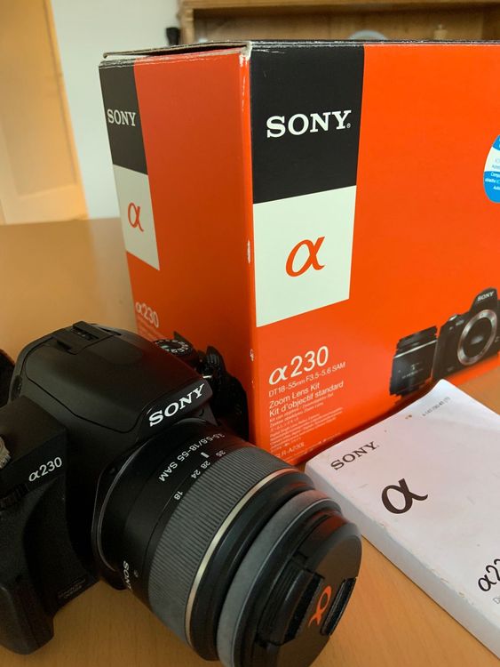 Sony Alpha 230 (Objektiv 18-55) 10,2 Megapixel | Kaufen auf Ricardo