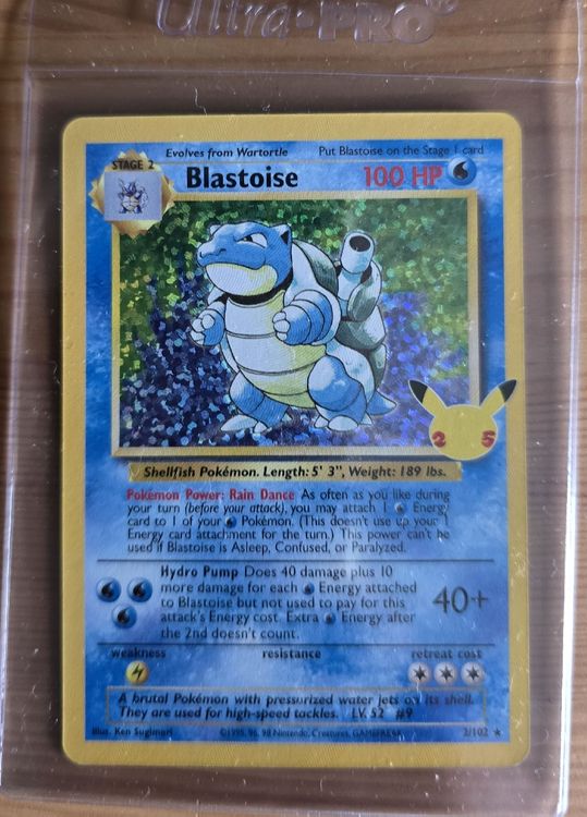 Carte Pokémon Blastoise 25 ans célébrations (Gebraucht) in Lausanne für ...