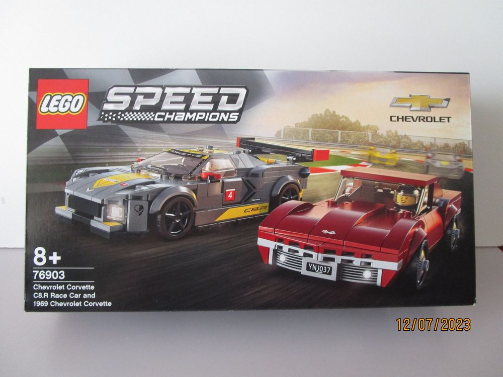 LEGO SPEED CHAMPIONS CHEVROLET CORVETTE C8.R & CORVETTE 1969 (Neu und ...