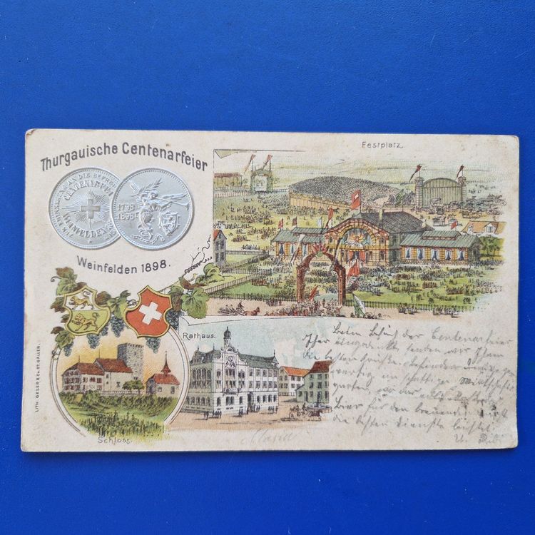 Weinfelden 1898 / 1899 - mit Balkenstempel Triboltingen (Gebraucht) in Flums für CHF 18 – mit ...