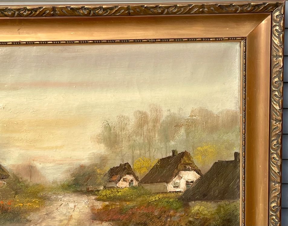 Grosse Antike Landschaft Gemälde Öl auf Leinwand (Gebraucht) in Root für CHF 45 – mit Lieferung ...