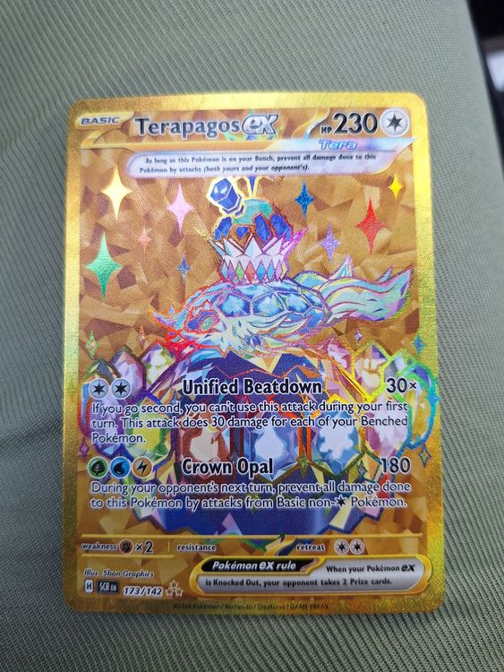 Pokemon Karte Terapagos EX 173/142 SCR En | Kaufen auf Ricardo