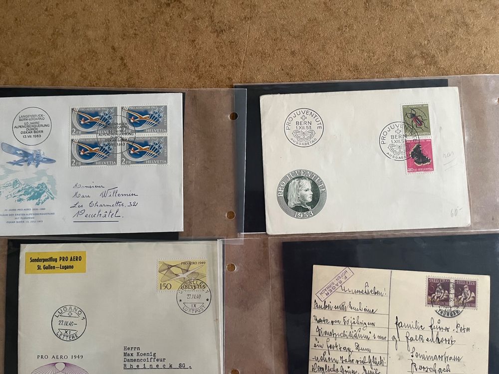 Album mit 62 FDC/Sonderstempel/Maximumkarten ab Tell (Gebraucht) in Murgenthal für CHF 10 – mit ...