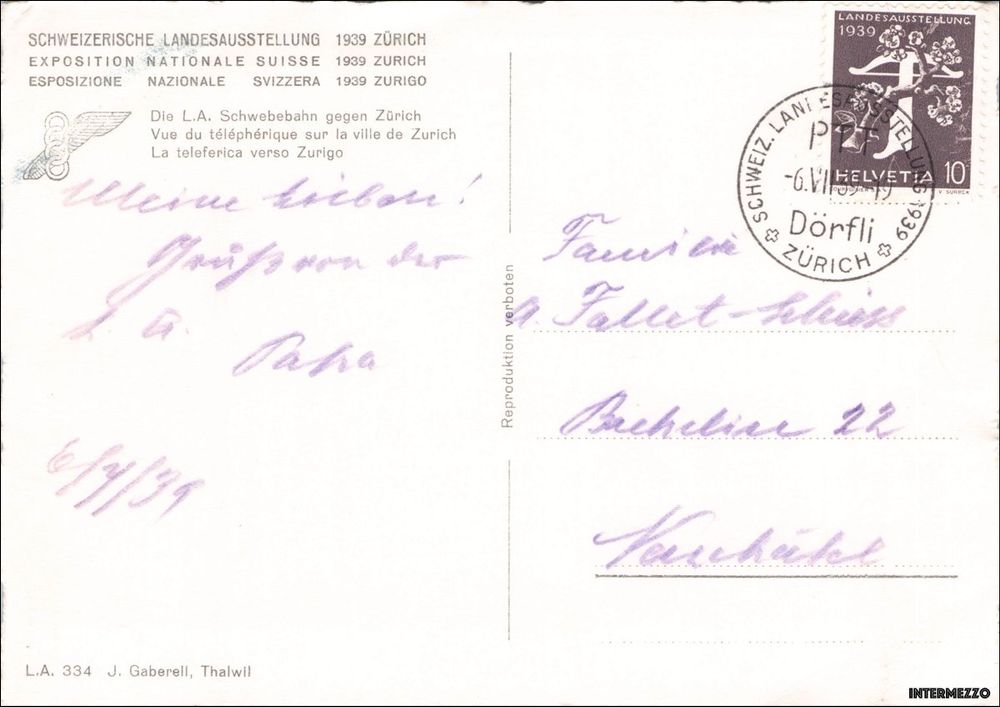 Zürich // Seilbahn 1939 Landi CH Landesausstellung (Gebraucht) in Basel für CHF 12 – mit ...