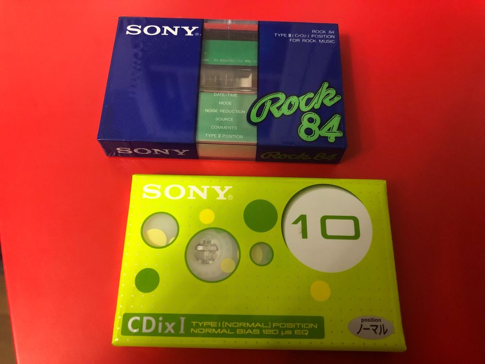 2 x SONY Audio Tapes ROCK-84 Chrom + CDixI 10 Normal selten (Neu und ...