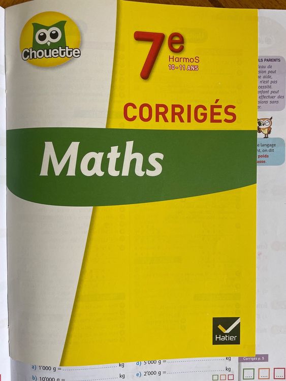 Cahier de révision Mathématique 7ème Harmos (Neu (gemäss Beschreibung ...