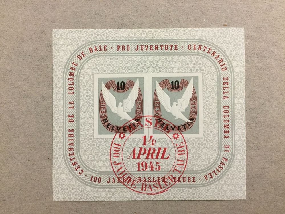 Znr. W23 mit Sonderstempel. Basler taube | Kaufen auf Ricardo