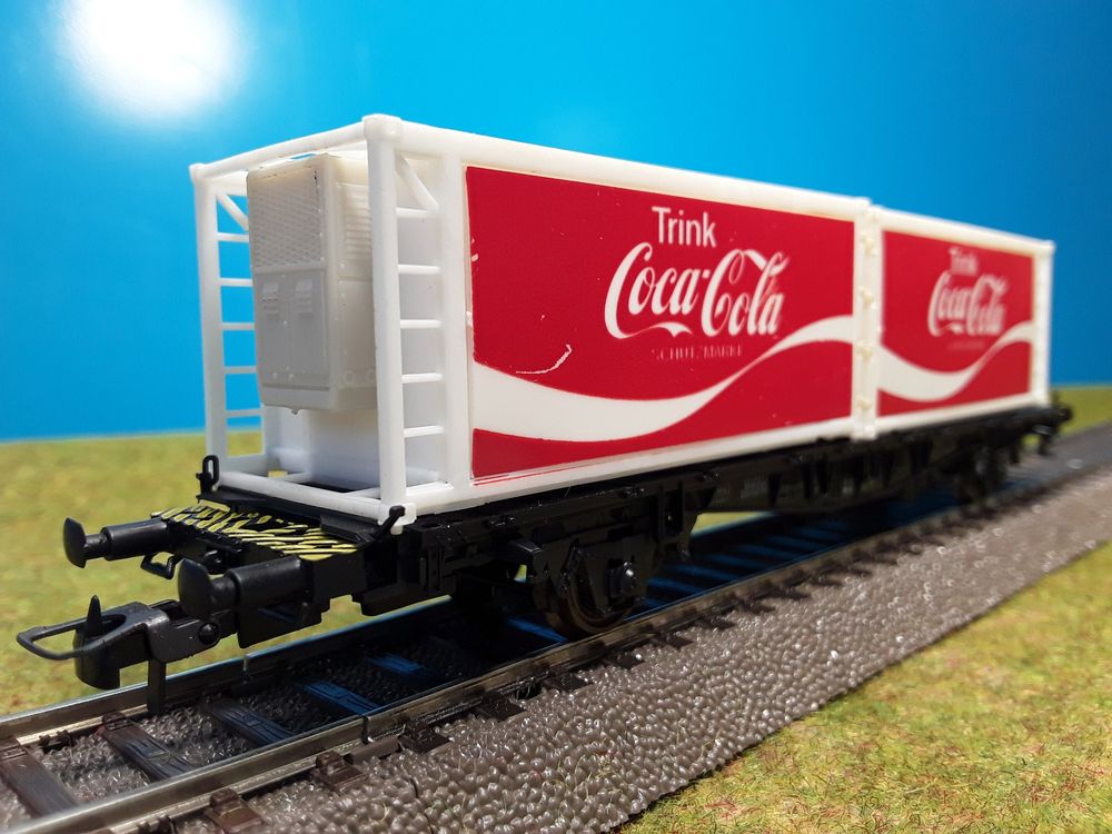 Roco 4320 _ Coca Cola Containerwagen _ in OVP _ Spur H0 (Gebraucht) in ...