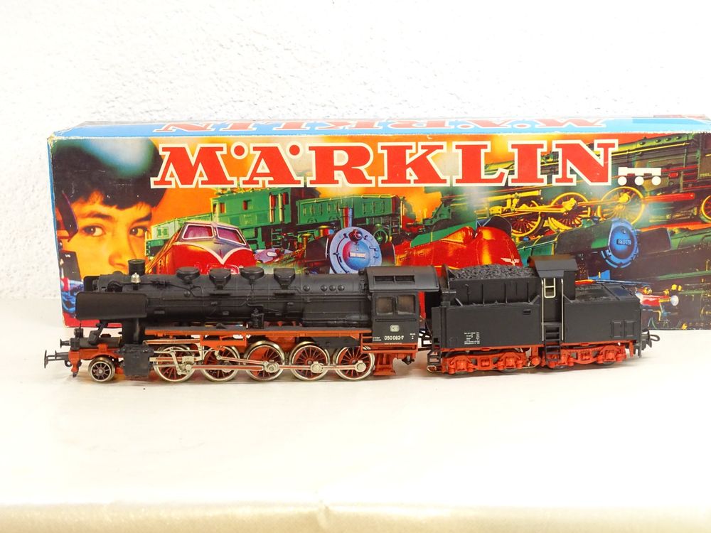 Märklin 3084 Dampflok BR050 082-7 DB, Schwarz, H0,WS/AC,OVP (Gebraucht ...