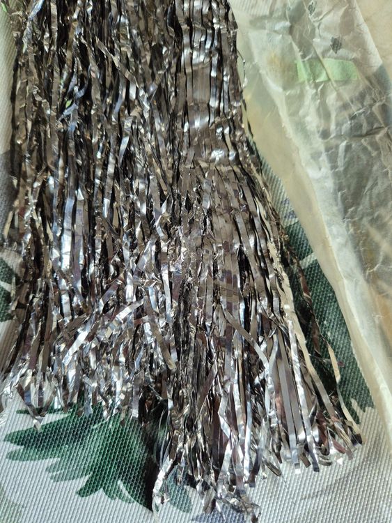 Silberne Stanniol Lametta, Vintage, top (Neu (gemäss Beschreibung)) in ...