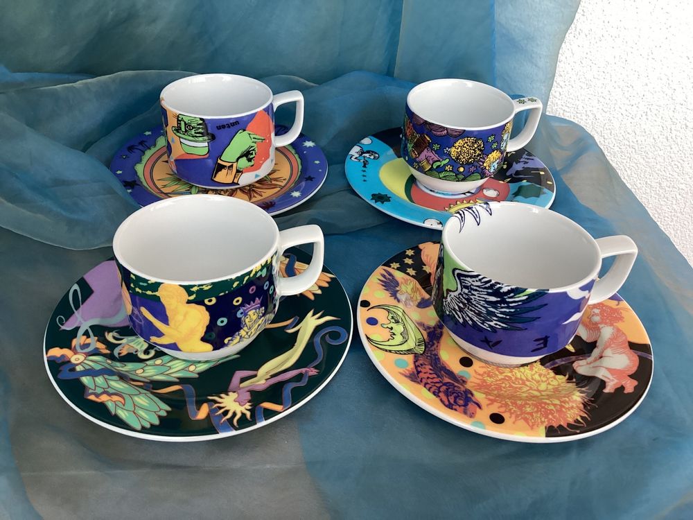 Bopla / 4 Kaffee - Tassen plus 4 Unterteller (Gebraucht) in Beinwil am ...