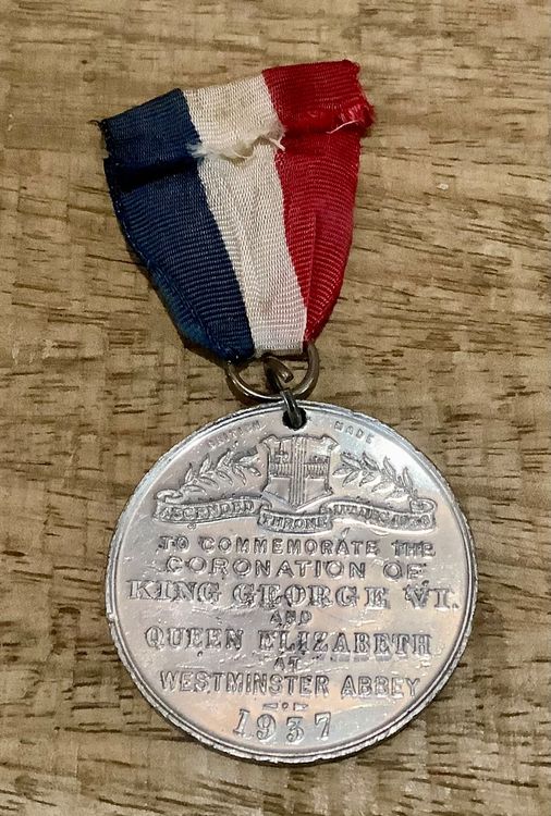 1937 Krönung KING GEORGE VI Souvenir Medaille England London (Gebraucht ...