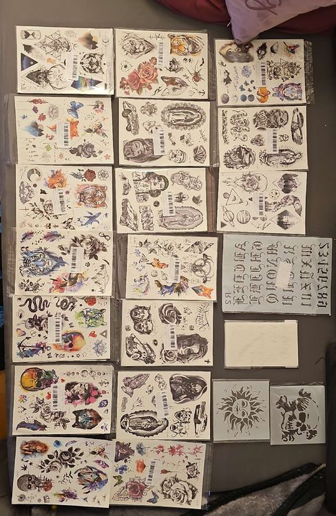Tattoos Set, Diverse Motive, Neu (Neu und originalverpackt) in ...