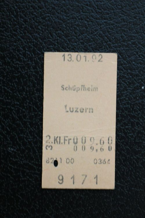 Billett SBB / Schüpfheim - Luzern (Gebraucht) in Wiedlisbach für CHF 1 – mit Lieferung auf ...