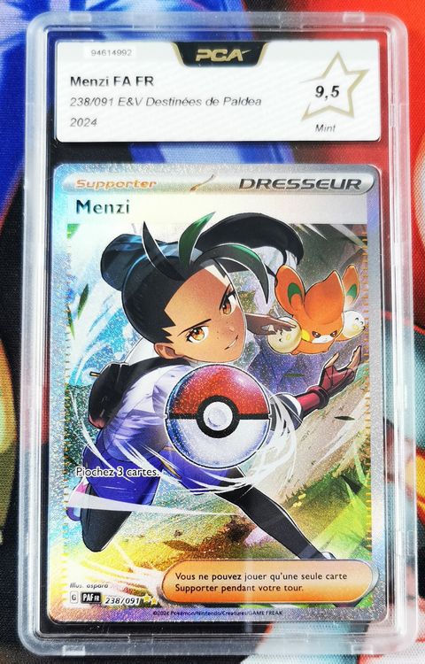 Pokemon PCA 9.5 Menzi FA 238/091 Palden Fates FR (Nuovo (secondo la ...