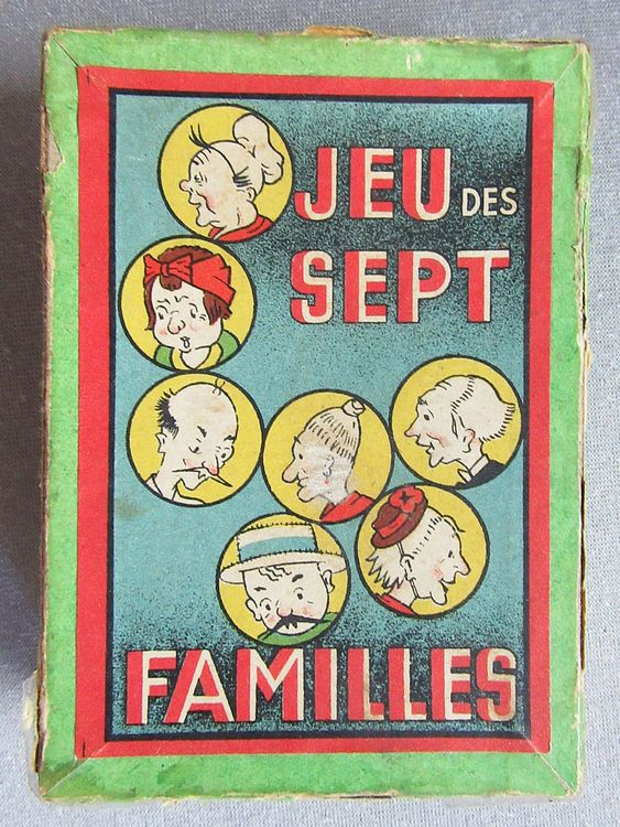 Kartenspiel - Jeu des sept familles - Karten dreisprachig (Gebraucht ...