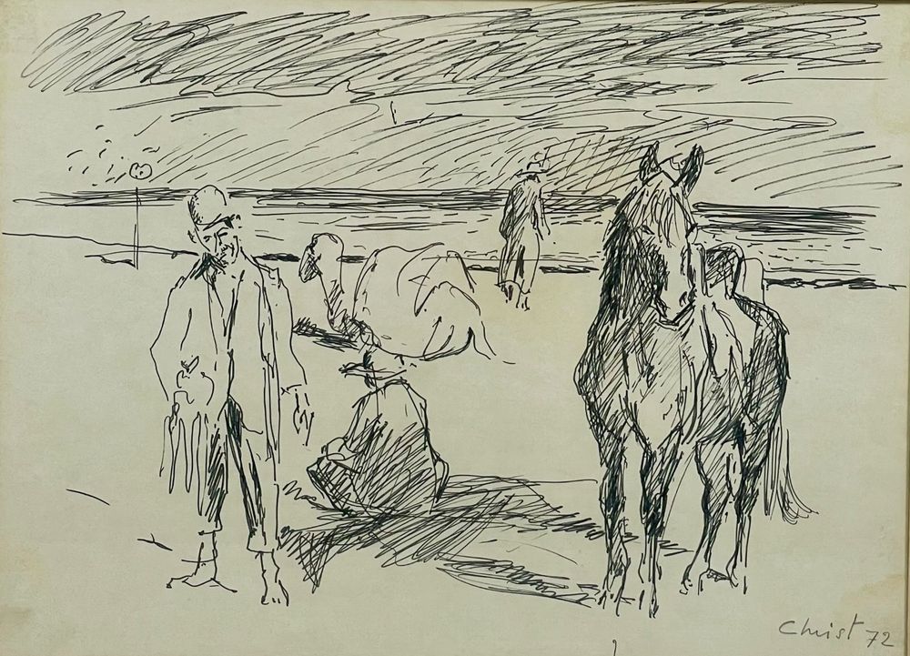 Martin Alfred Christ (1900-1979) Tusch-Zeichnung (Gebraucht) in Root ...