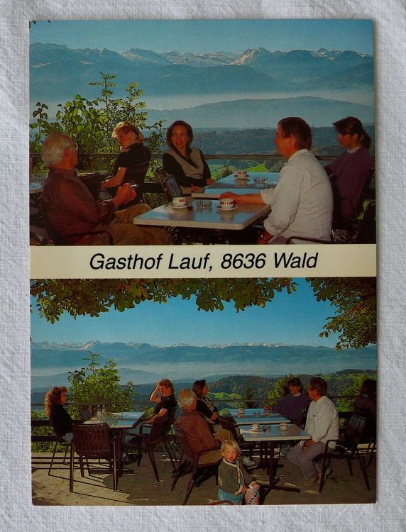 AK WALD ZH, Gasthof Lauf, Mehrbild, belebt (Gebraucht) in Wallisellen für CHF 4 – mit Lieferung ...