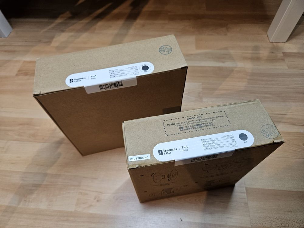 Bambu Lab PLA Basic Black (1kg mit Spuhle + 1kg Refill) (Neu und ...