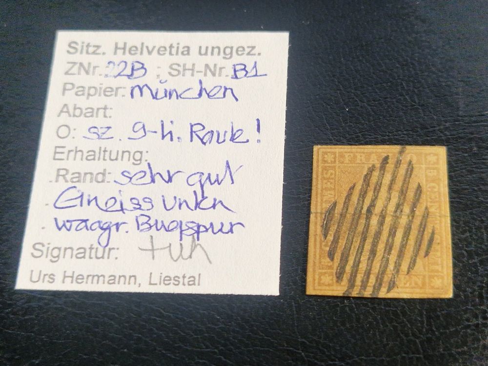 Strubel 22B, signiert, schöne Raute, gute Ränder, ab 1.- (Gebraucht) in ...