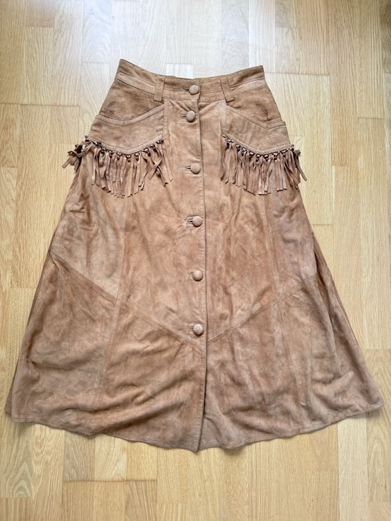 Vintage Leder Rock Gr. S (Gebraucht) in Lauwil für CHF 45 – mit ...