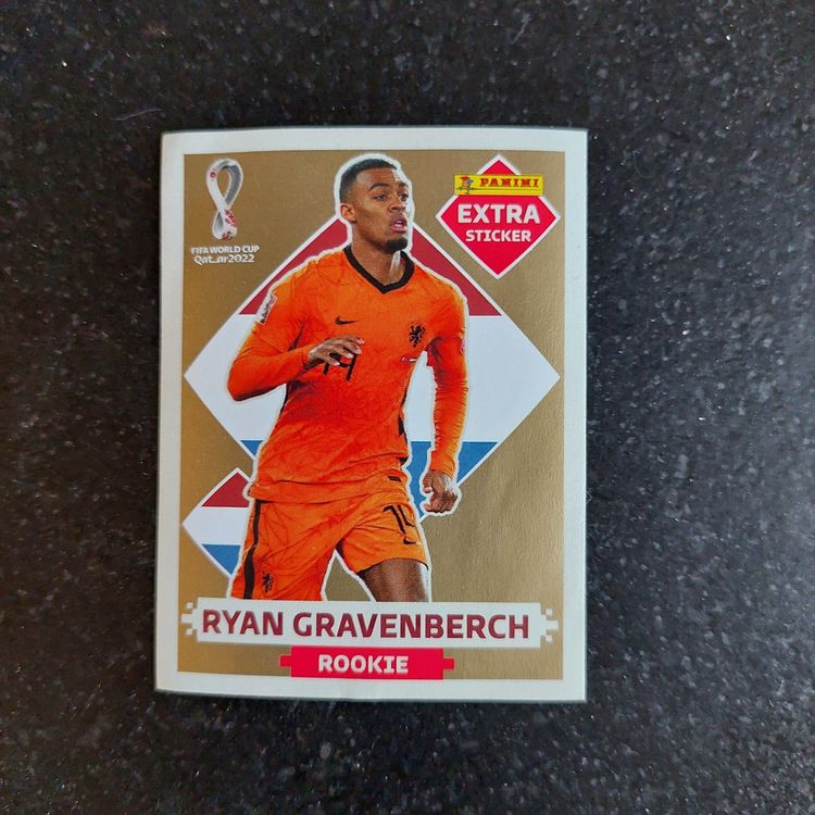 Panini EXTRA Sticker Ryan Gravenberch Rookie Gold | Kaufen auf Ricardo