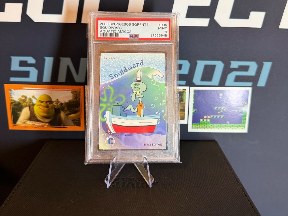 Spongebob Aquatic Amigos Squidward #005 UD 2003 RC PSA 9 (Neu und ...
