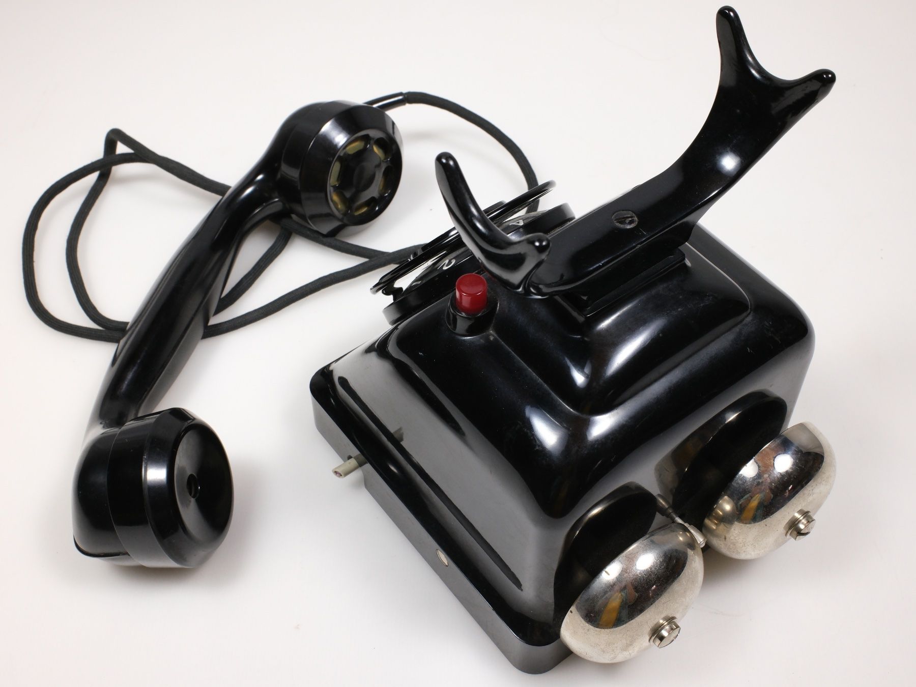 Antikes PTT Tisch-Telefon Modell 29 mit roter Steuer-Taste (Gebraucht ...