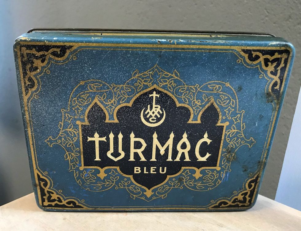Alte TURMAC BLEU Blechdose 50 Cigaretten schmales Modell (Gebraucht) in ...